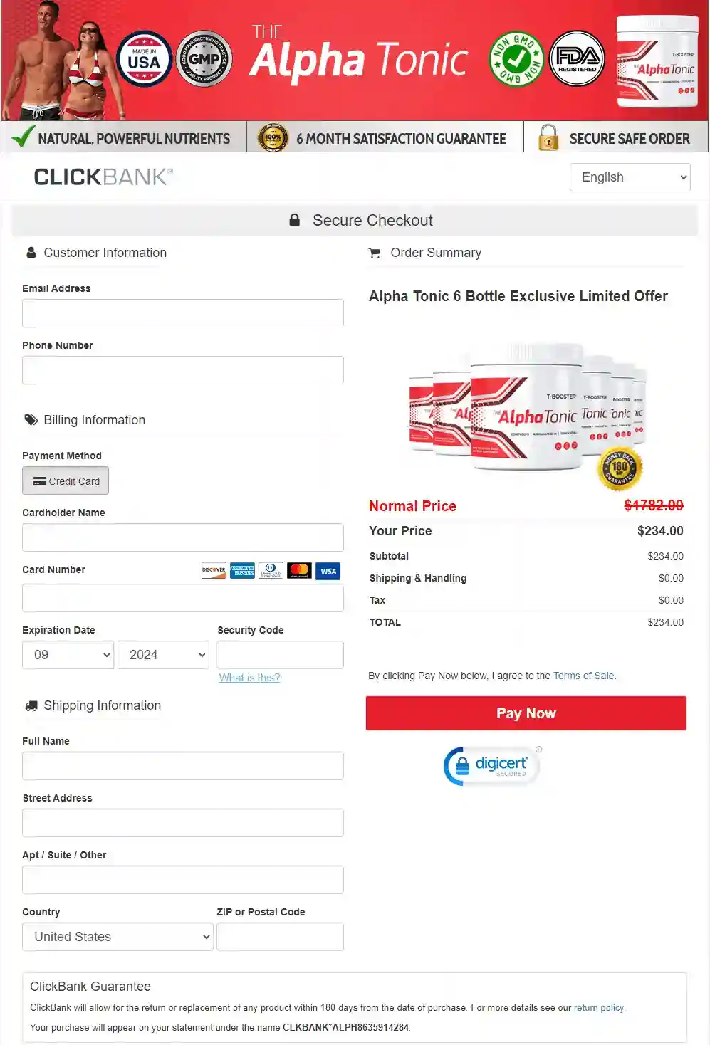 Alpha Tonic® | Official Website | #1 Testosterone Support Formula